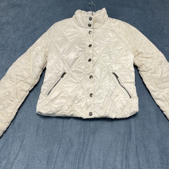 Guess | Jackets & Coats | Vintage Guess Puffer Jacket Womens M White ...